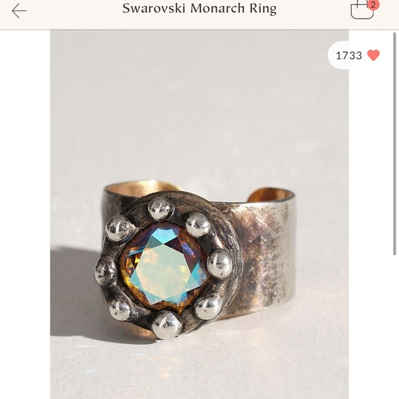 Swarovski | Jewelry | Swarovski Monarch Ring From Free People | Poshmark